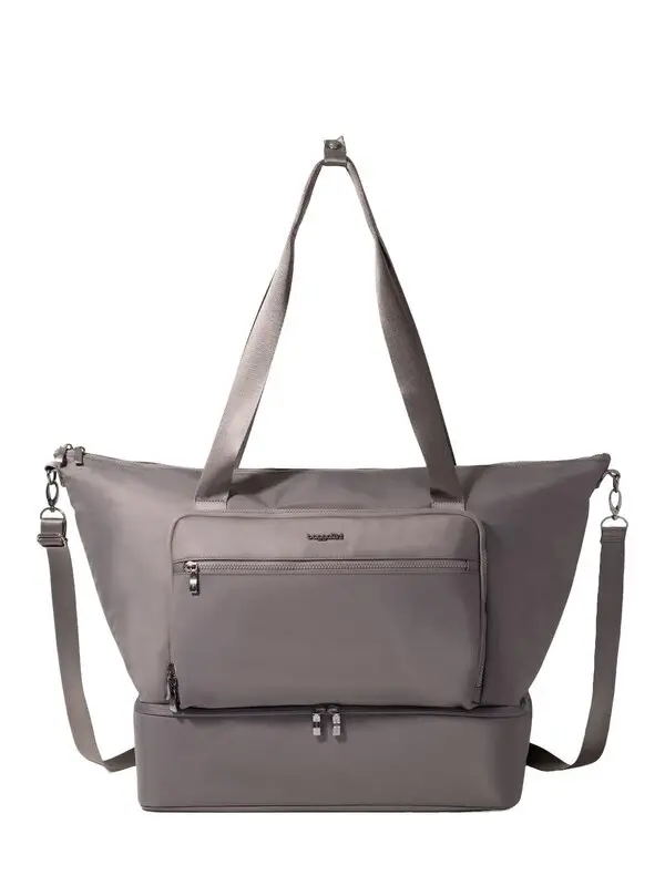 BAGGALLINI Park Ave Weekender Tote - Smoke Twill