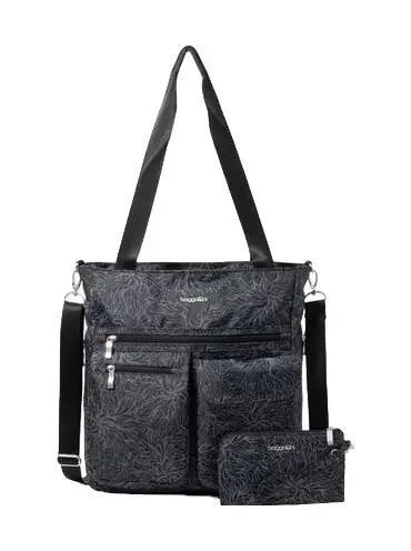 BAGGALLINI Everywhere Tote With Rfid Wristlet - Midnight Blossom Print