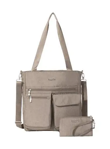 BAGGALLINI Everywhere Tote With Rfid Wristlet - Sterling Shimmer