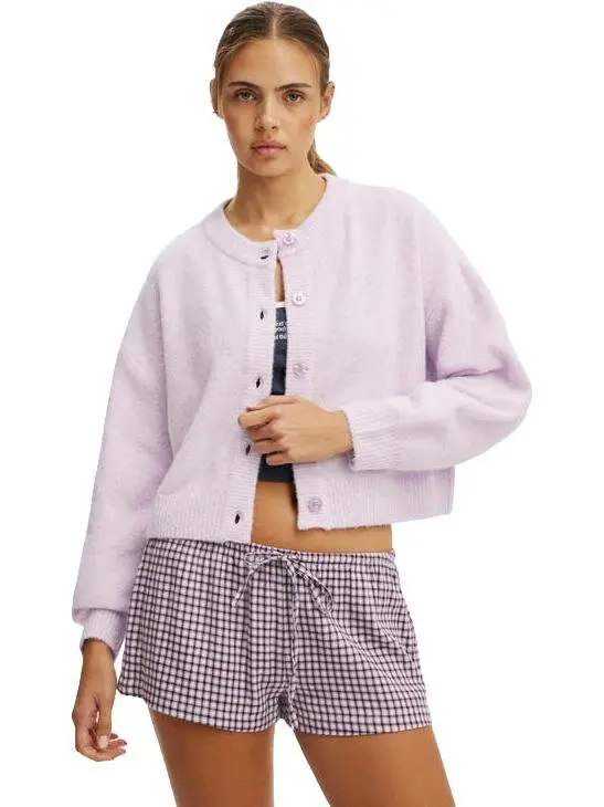 Cotton:on Button-up Cardigan - Lilac Sunset