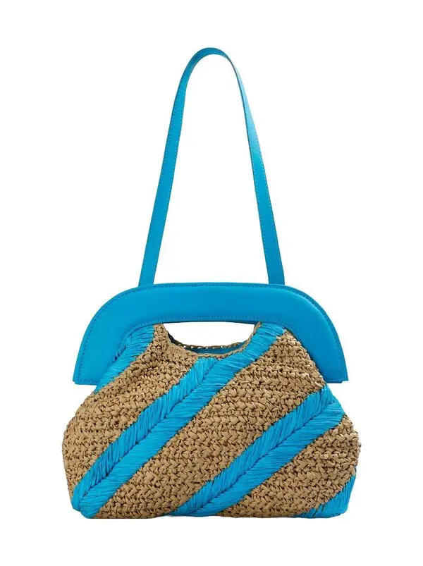 SCALPERS Raffia Handheld Bag - Turquoise