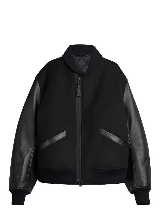 Y3 Letterman Varsity Jacket - Black