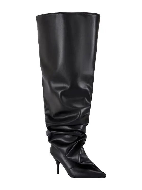 AZALEA WANG Rubius Over-the-knee Slouch Boots - Black
