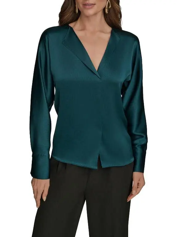 Donna Karan New York Hammered Satin Top - Hudson