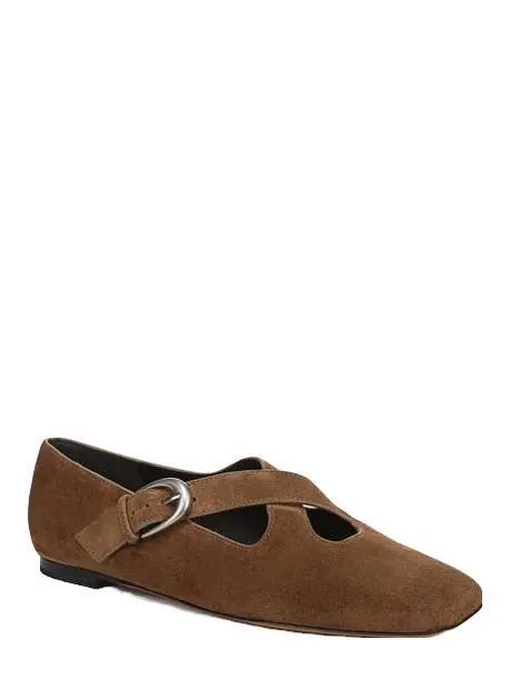 Vince Cici Cross Strap Flats - Elmwood