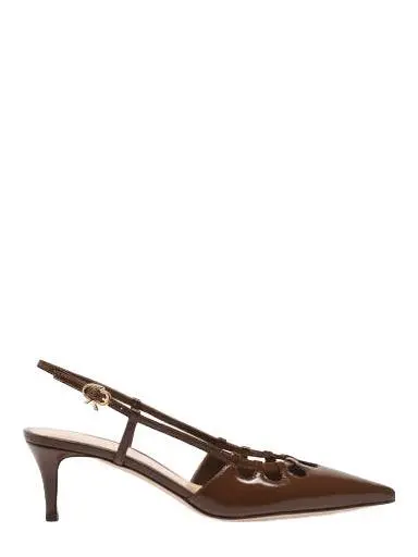 GIANVITO ROSSI Eloise Pump - Brown Nappa