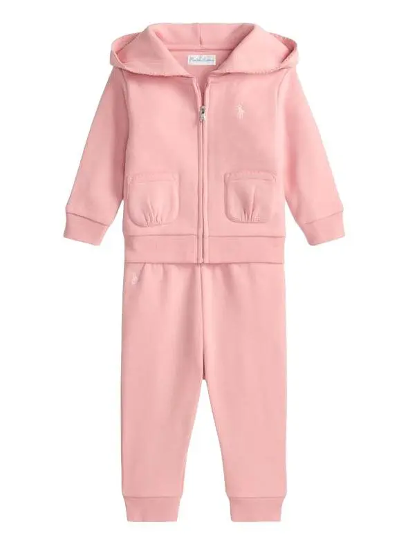 Ralph Lauren Magic Fleece Hoodie & Joggers Set - Surfside Rose