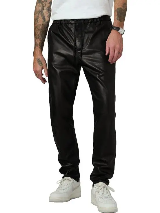 Joe's Jeans The Laird Slim Fit Leather Pants - Black