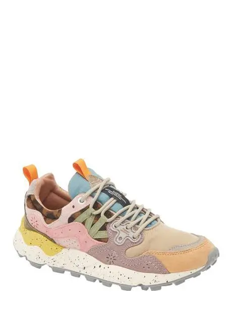 FLOWER MOUNTAIN Yamano 3 Sneaker - Leo Light Mustard