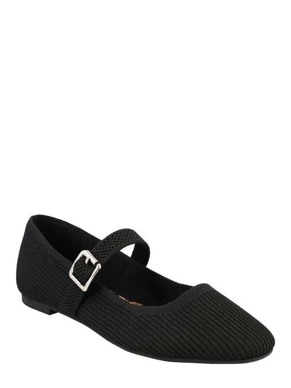 Mia Brita-c Knit Mary Jane Flat - Black