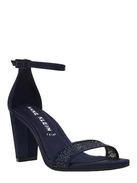 Anne Klein Ankle Strap Sandal - Navy Crystal
