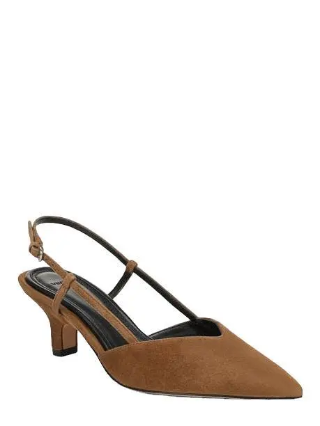 Vince Levvy Slingback Kitten Heel Pumps - Elmwood