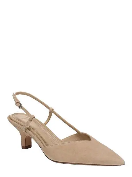 Vince Levvy Slingback Kitten Heel Pumps - Tuscan Sand