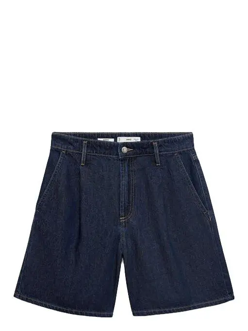 Mango Dart Bermuda Shorts - Blue