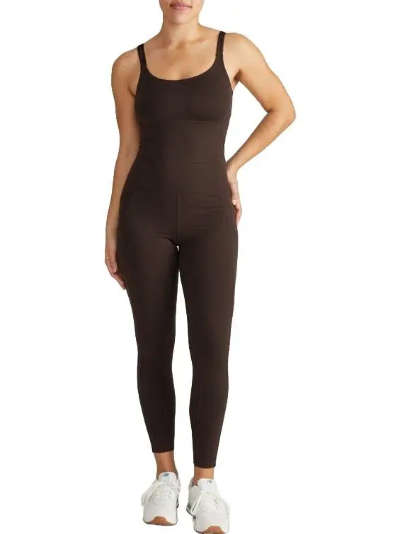 Universal Standard Strappy Jumpsuit - Darkest Brown