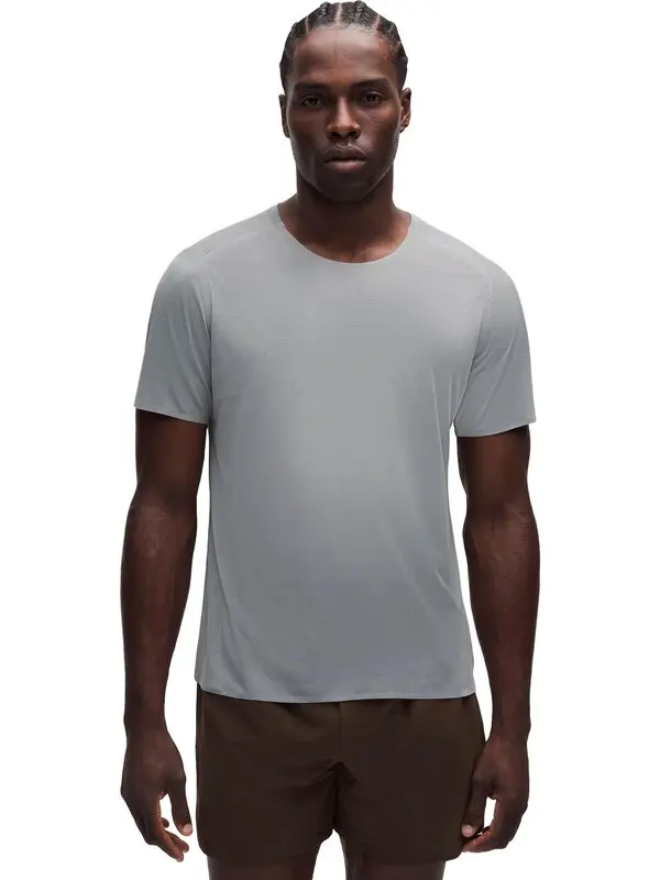 Lululemon Fast And Free Short Sleeve Shirt - Feather Grey
