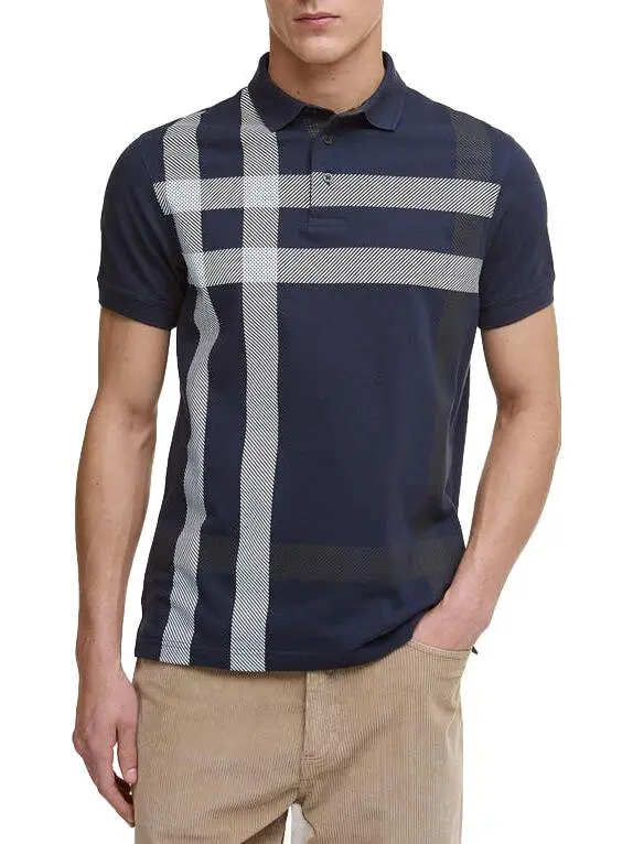 Barbour Blaine Tartan Polo - Navy