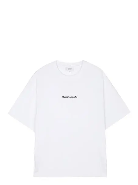 Maison Kitsuné Handwriting Short Sleeve T-shirt - White