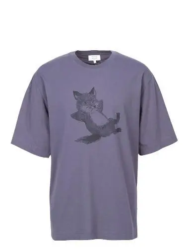 Maison Kitsuné Chillax Short Sleeve T-shirt - Bluegrey