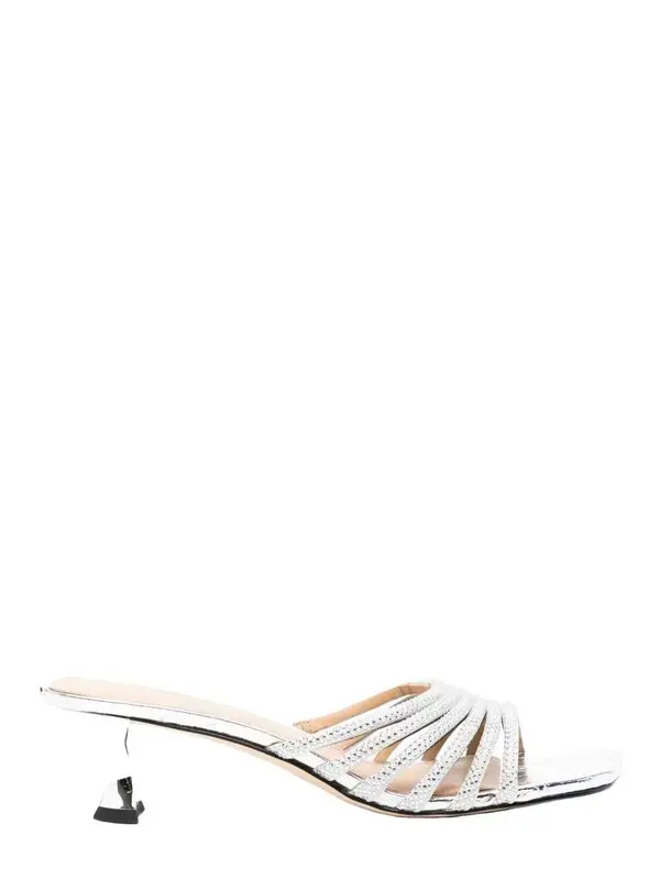 Michael Kors Haisley Embellished Sandals - Silver