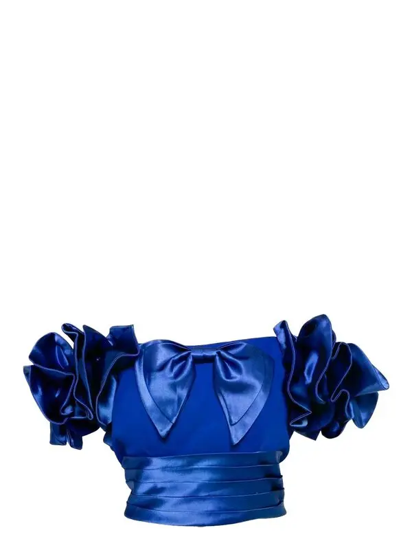 SAIID KOBEISY Ruffled Blouse - Blue