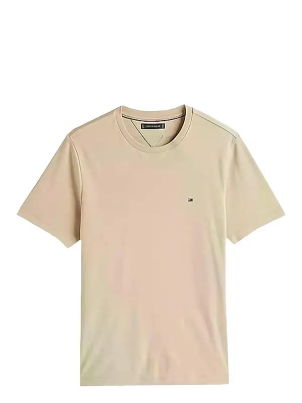 Tommy Hilfiger Logo Cotton T-shirt - Neutrals