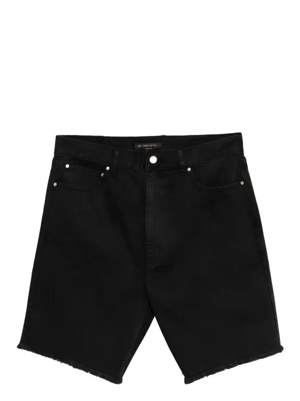 Michael Kors Frayed Denim Shorts - Black