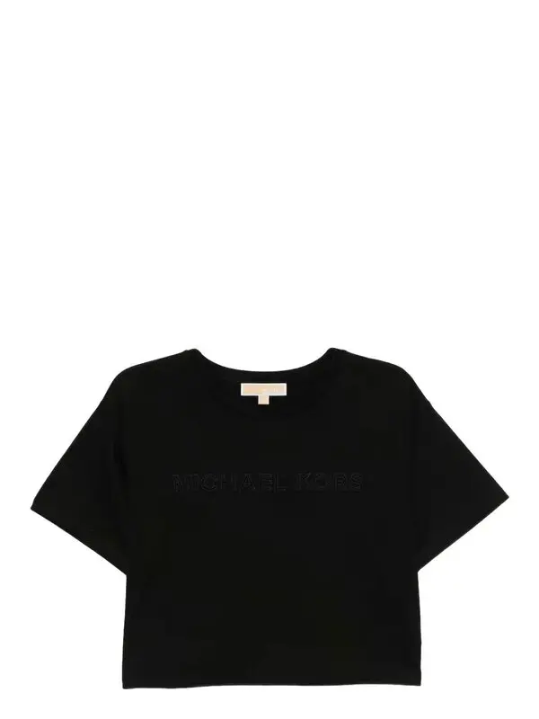 Michael Kors Logo-embroidered T-shirt - Black