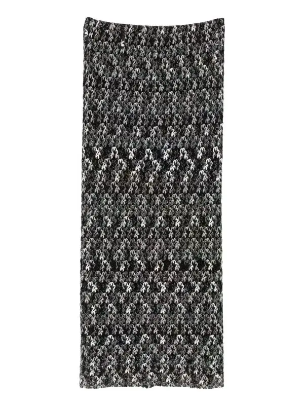 Missoni Geometric-pattern Knit Skirt - Black