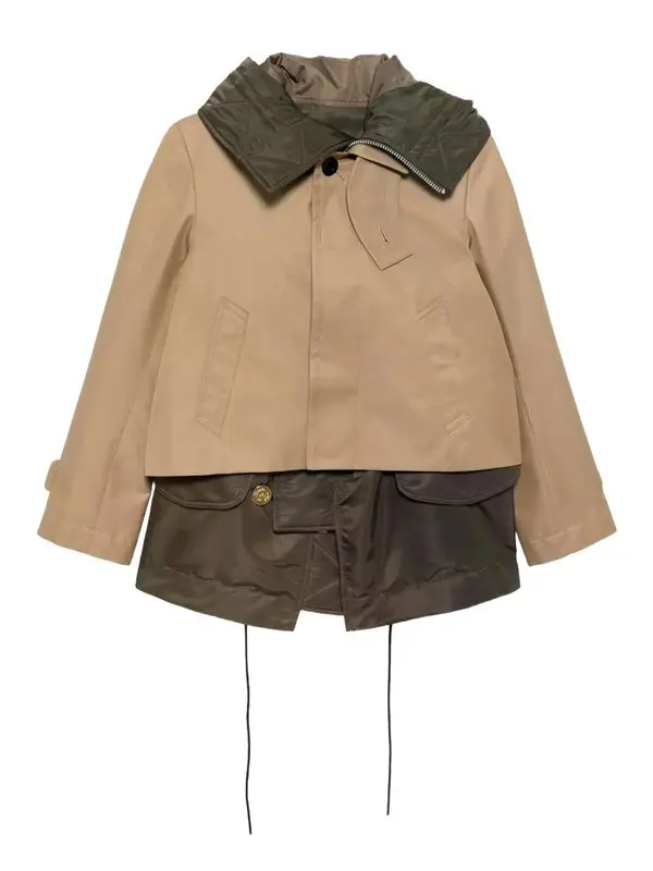 Sacai Double-layered Jacket - Neutrals