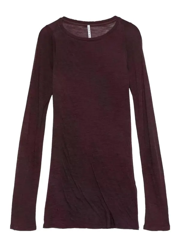 Liviana Conti Long-sleeve Round-neck Top - Purple