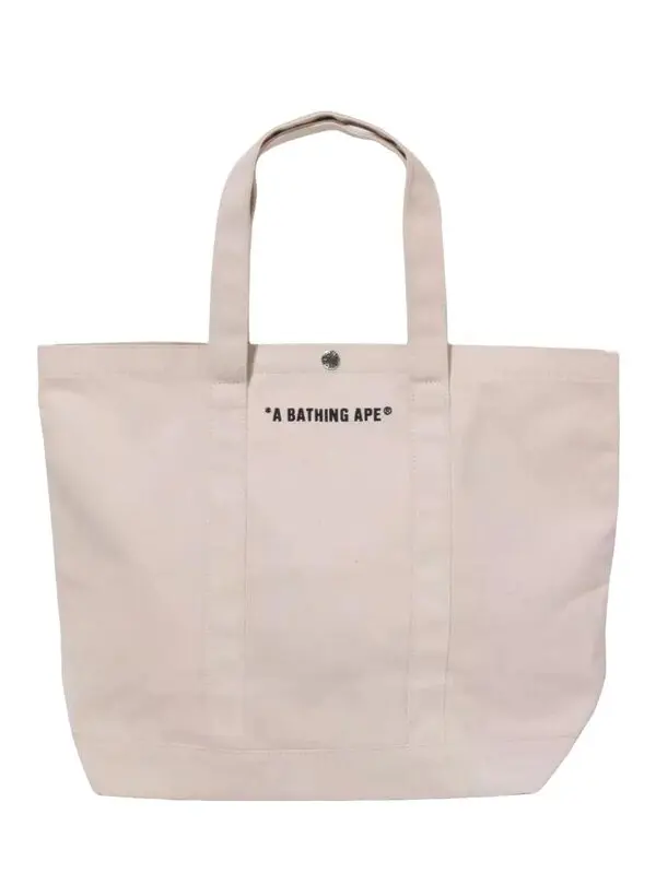 A BATHING APE Graphic Tote Bag - Neutrals