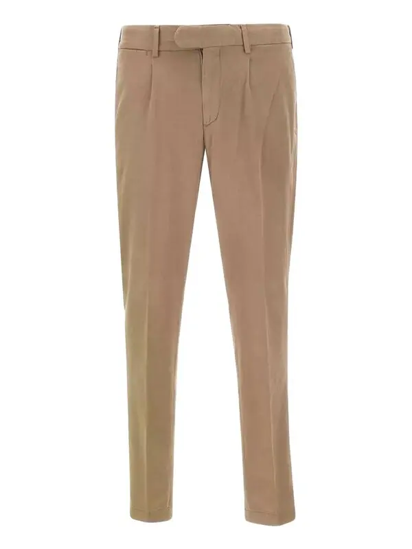 DEVORE INCIPIT Single-pleat Chinos - Brown