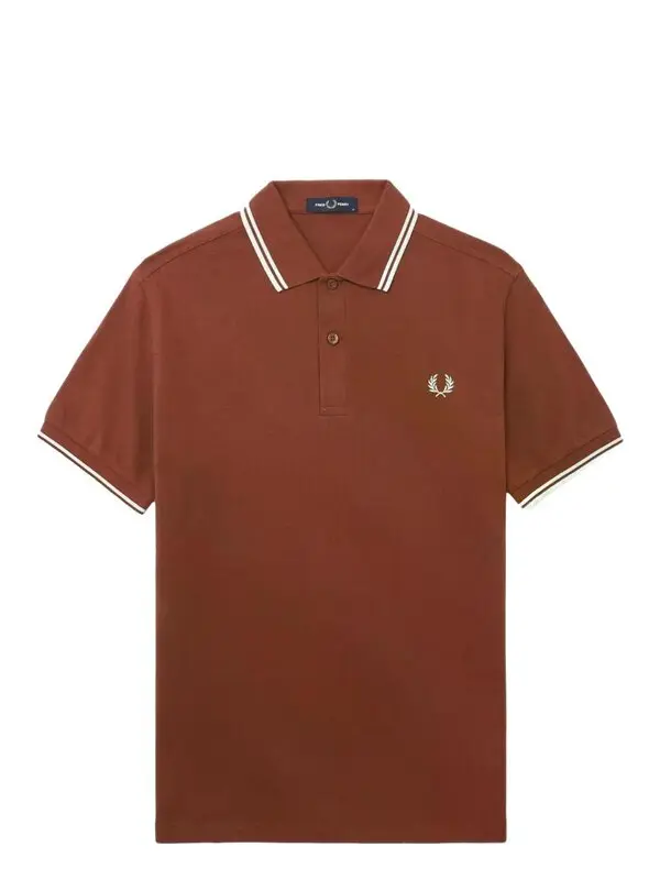 Fred Perry Tipped-collar Polo Shirt - Brown
