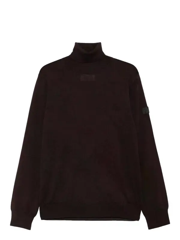 MAISON MARGIELA Roll-neck Panelled Sweater - Brown