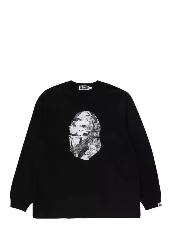 A BATHING APE Graphic-print Long-sleeve T-shirt - Black