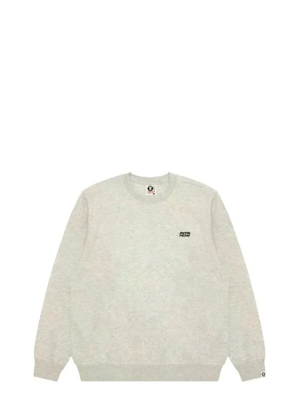 AAPE BY *A BATHING APE Embroidered Logo Sweatshirt - Grey