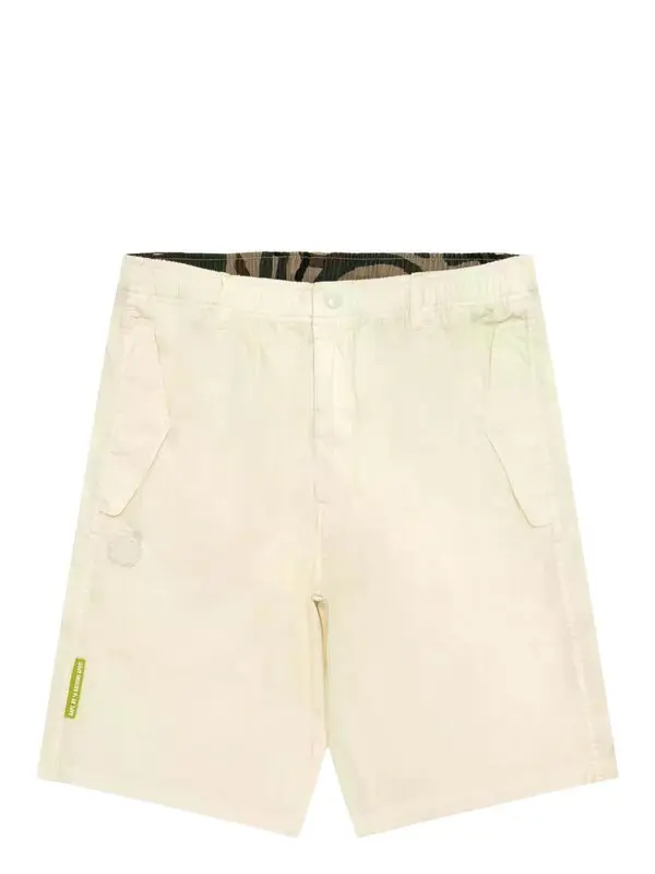 AAPE BY *A BATHING APE Embroidered-patch Shorts - Neutrals