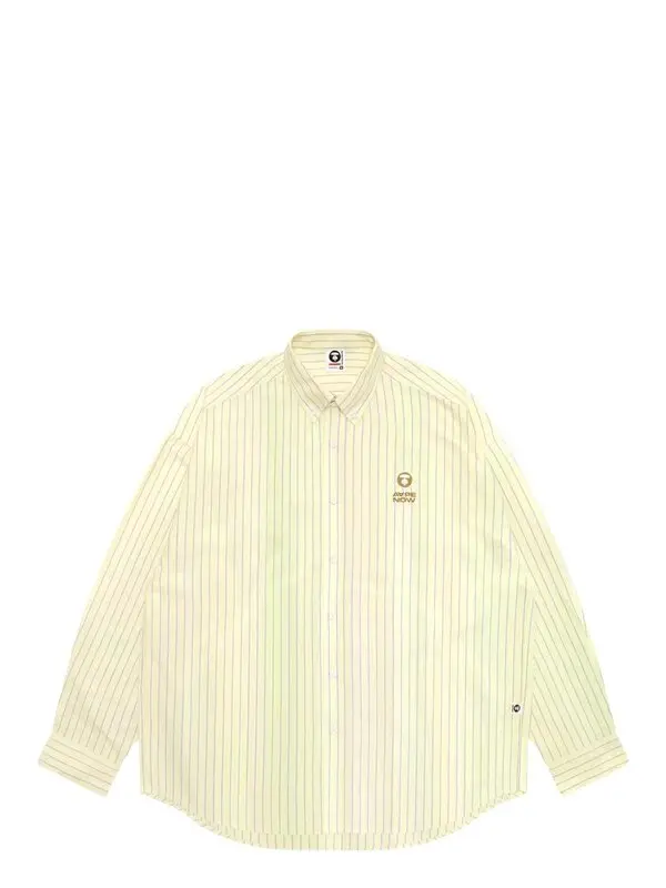 AAPE BY *A BATHING APE® Logo-embroidered Shirt - Yellow