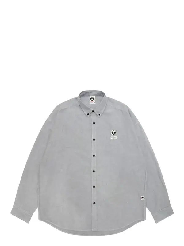 AAPE BY *A BATHING APE® Embroidered-logo Shirt - Grey