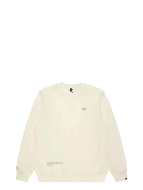 AAPE BY *A BATHING APE Printed Logo Sweatshirt - Neutrals
