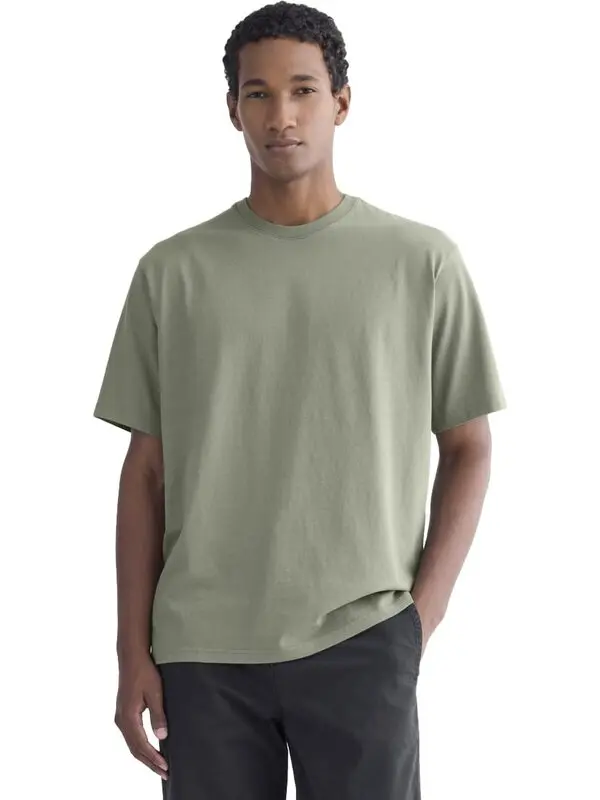 Everlane Relaxed Midweight Tshirt - Agave Green