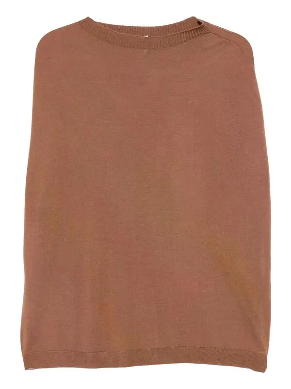 Liviana Conti Solange Knit Boat-neck Wool Jersey - Brown