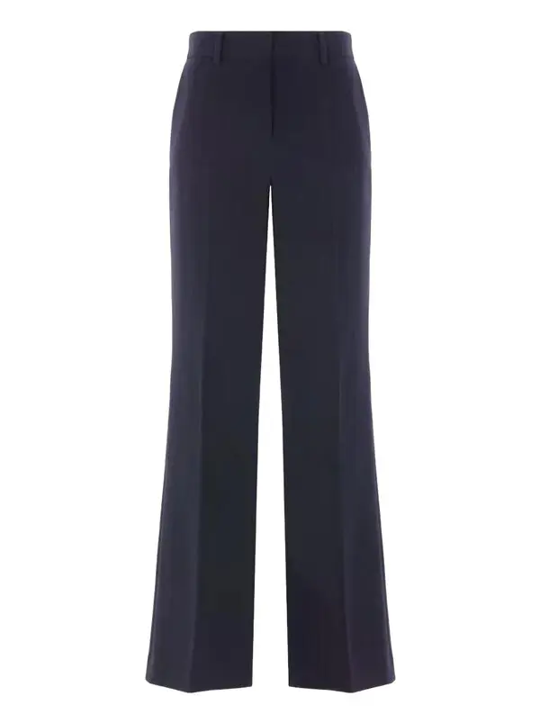 Alberto Biani Central-crease Flared Trousers - Blue