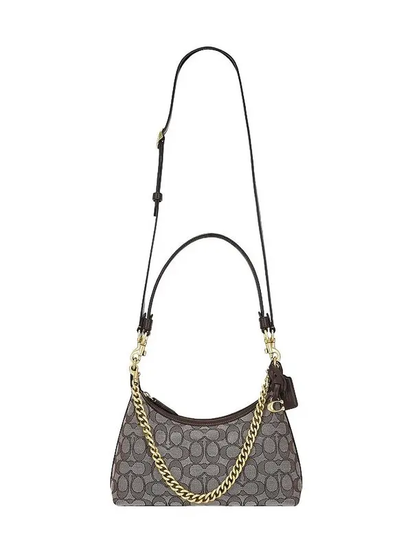 COACH Signature Jacquard Juliet Shoulder Bag - Oak Maple