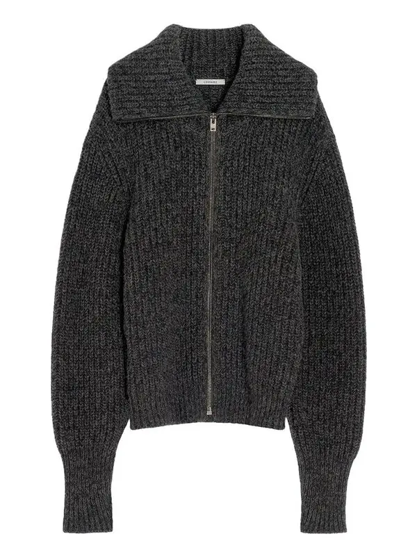 LEMAIRE Zipped Cardigan - Black