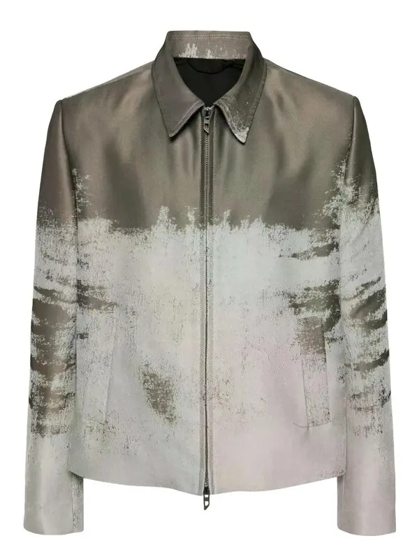 DIESEL® J-pylon Abstract-pattern Jacket - Neutrals