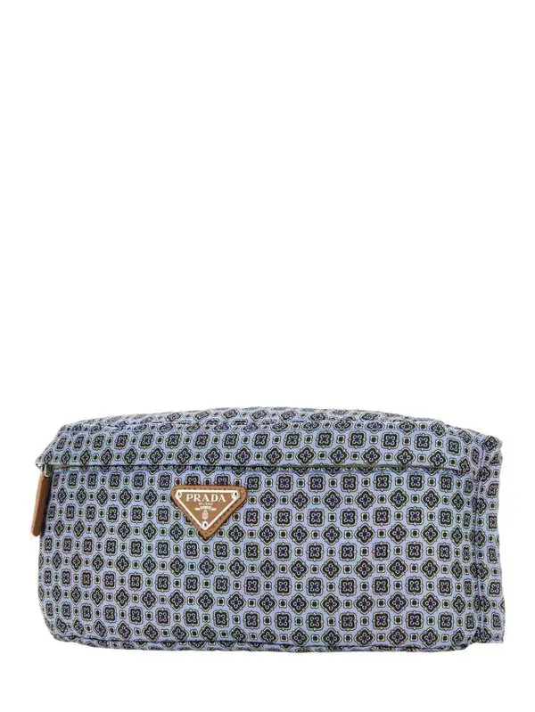 Prada Printed Belt Bag - Blue