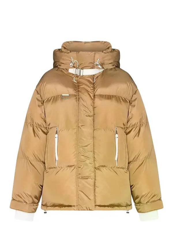 SHOREDITCH SKI CLUB Willow High-neck Puffer Jacket - Neutrals