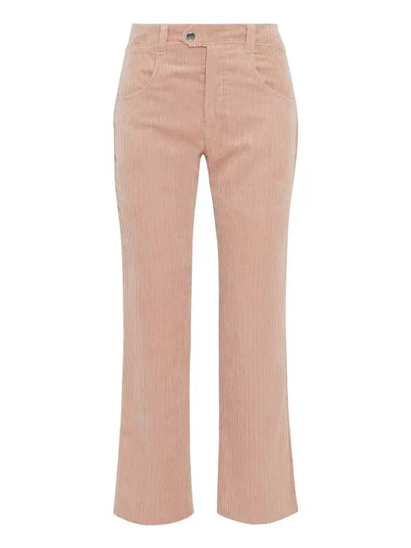 Isabel Marant Meero Corduroy Kick-flare Pants - Pastel Pink